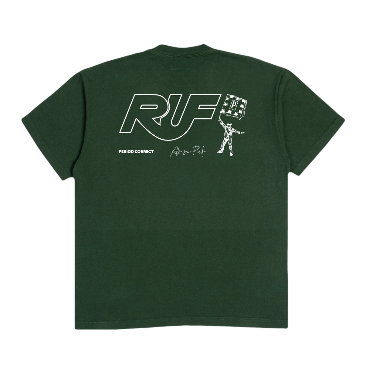 P.C. x ALOISA RUF 2.0 LOGOS TEE GREEN – Period Correct